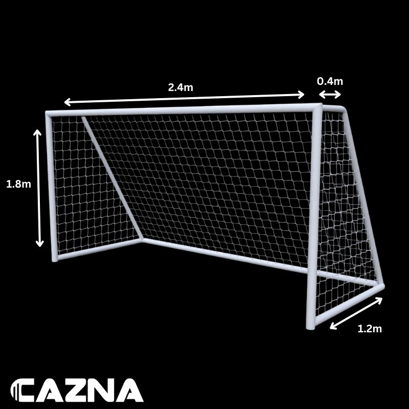 2.4m x 1.2m Replacement Soccer Goal Nets – Cazna Sports