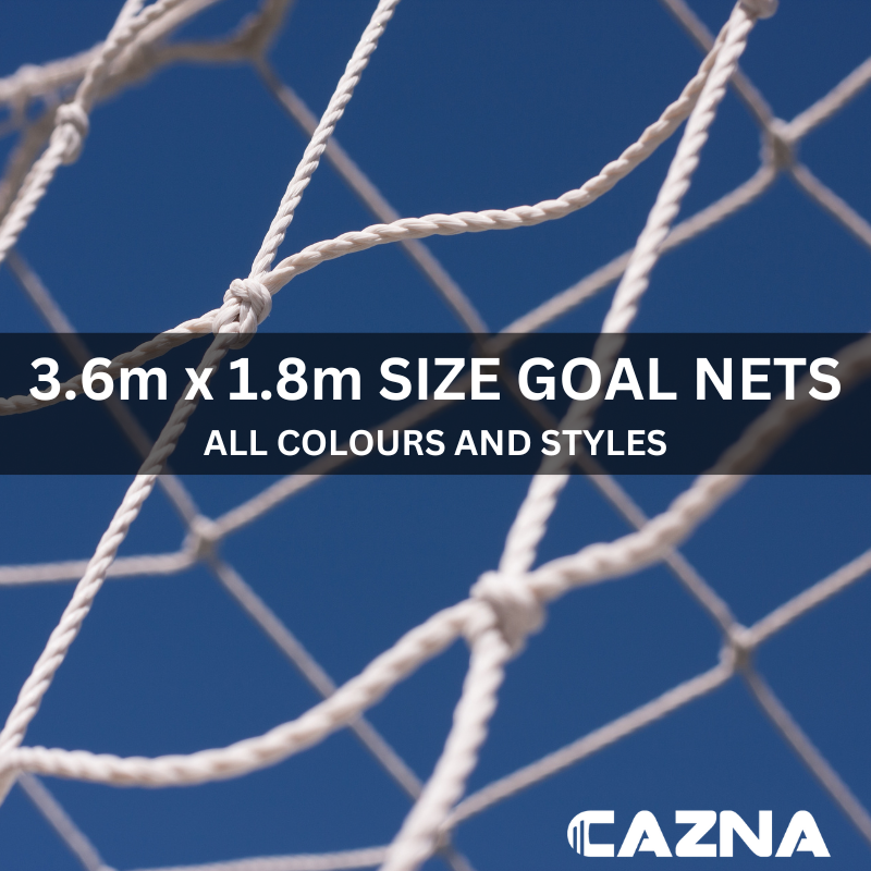 3.6m x 1.8m Replacement Soccer Goal Nets – Cazna Sports