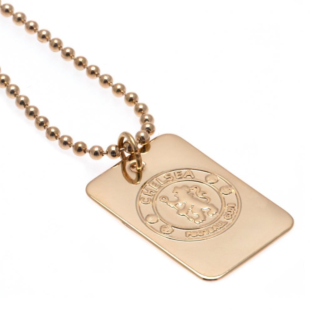 Chelsea FC Gold Plated Dog Tag & Chain – Cazna Sports