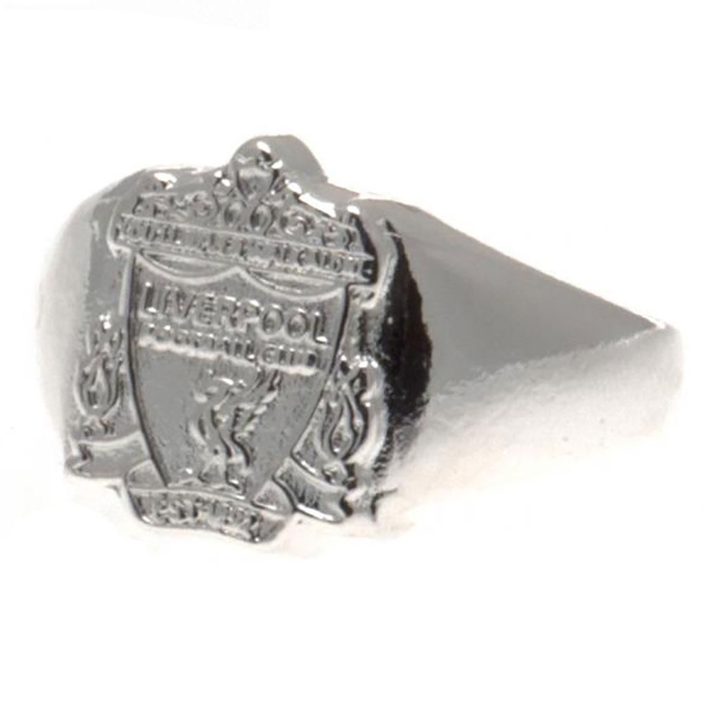 Liverpool FC Silver Plated Crest Ring Large – Cazna Sports