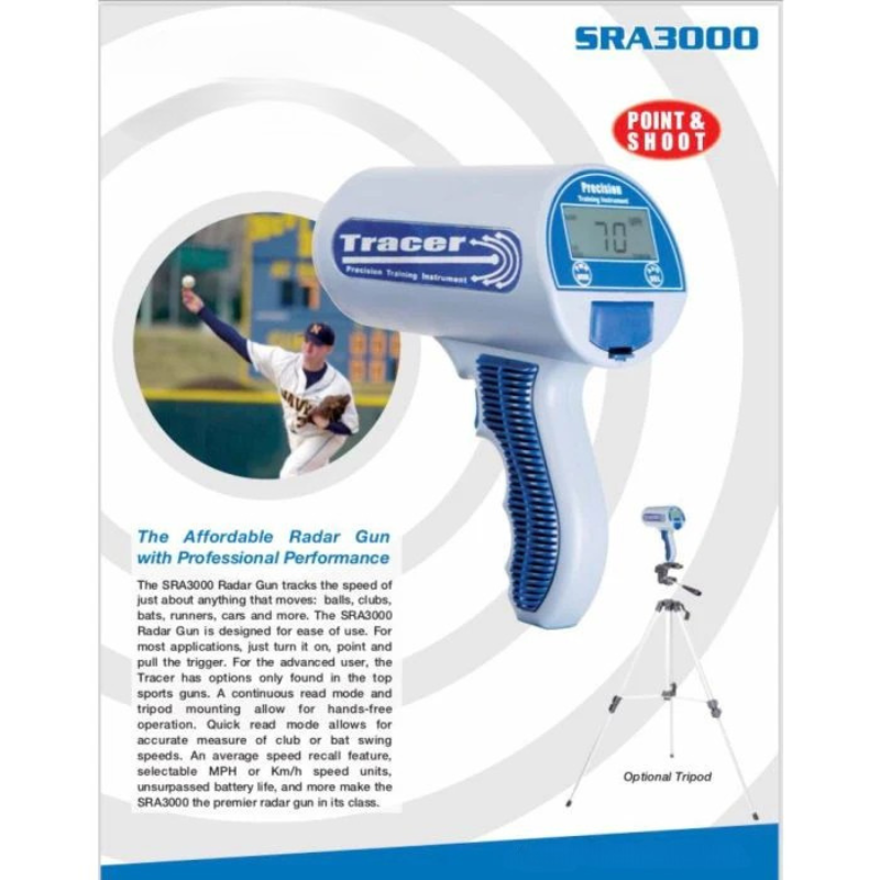 Sports ball radar speed gun - sra3000 tracer – Cazna Sports
