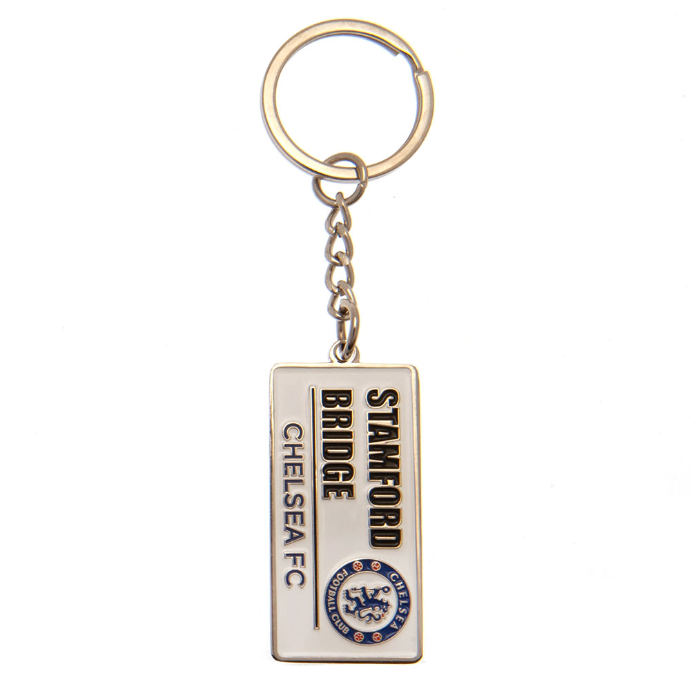 Chelsea FC Embossed Street Sign Keyring – Cazna Sports