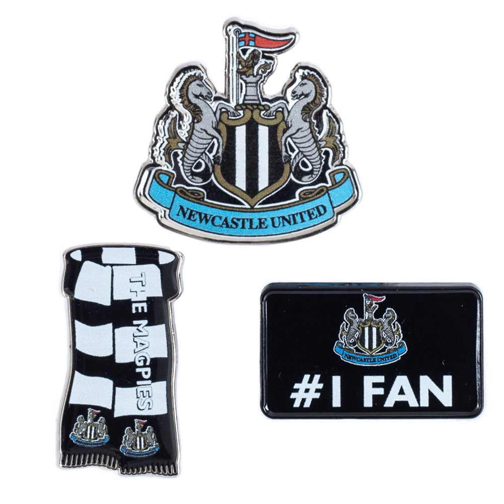 Newcastle United FC 3pc Badge Set – Cazna Sports