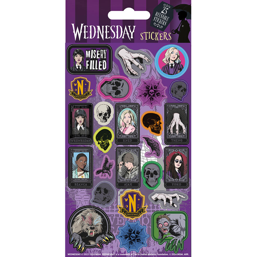 Wednesday Paper Sticker Sheet – Cazna Sports