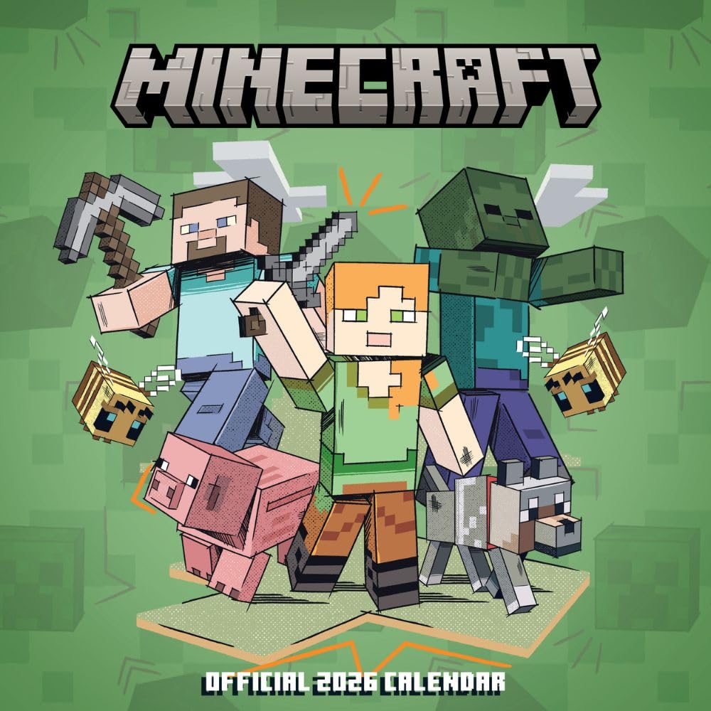 Minecraft Square Calendar 2026 – Cazna Sports