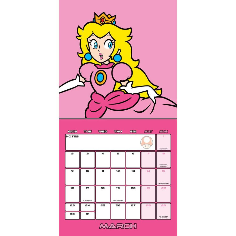Super Mario Square Calendar 2026 – Cazna Sports