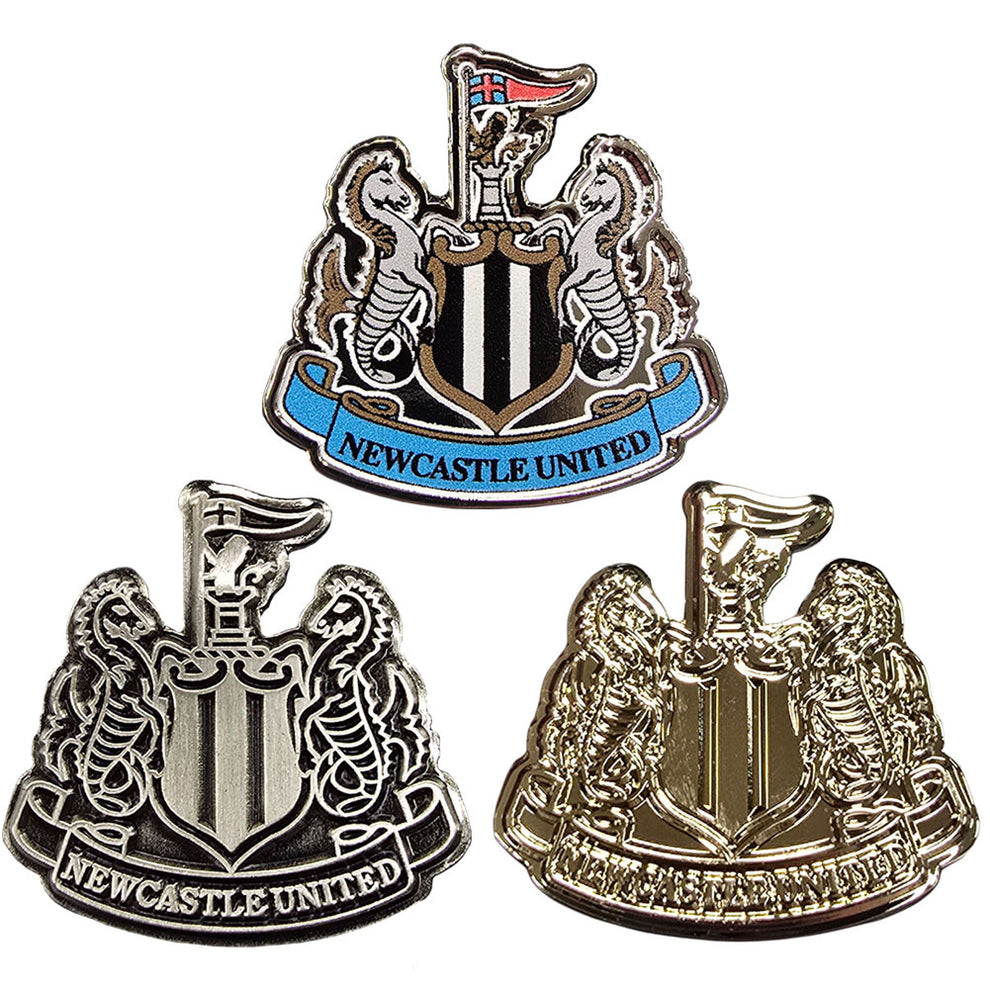 Newcastle United FC 3pc Crest Badge Set – Cazna Sports
