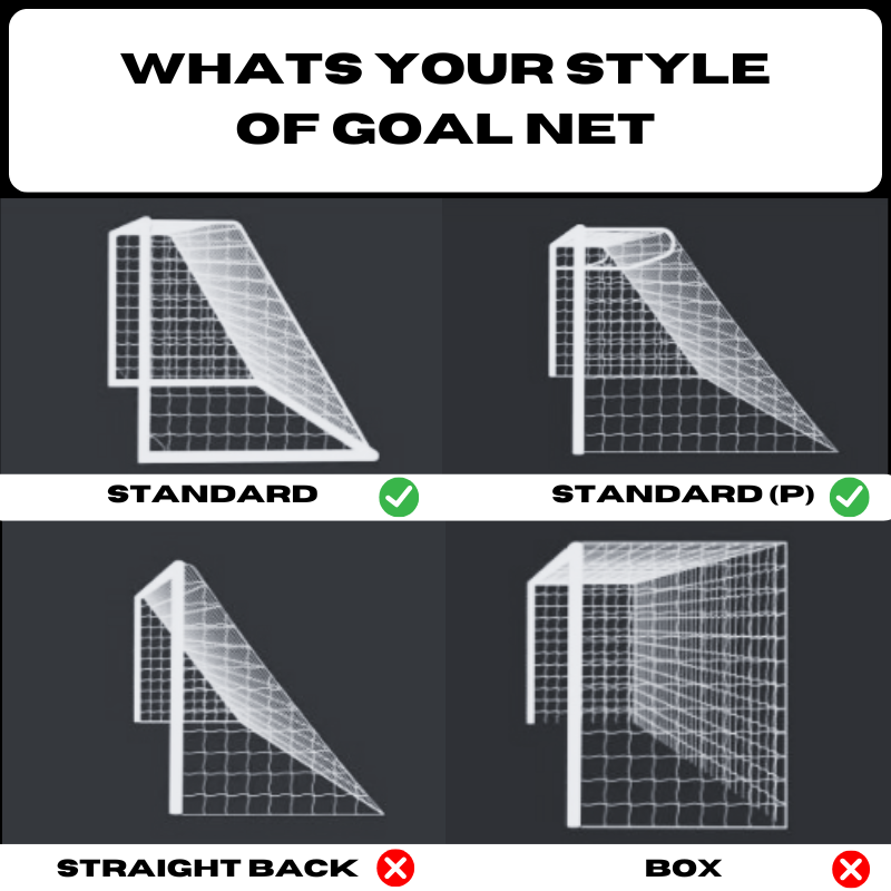 5m x 2m Replacement Soccer Goal Nets – Cazna Sports
